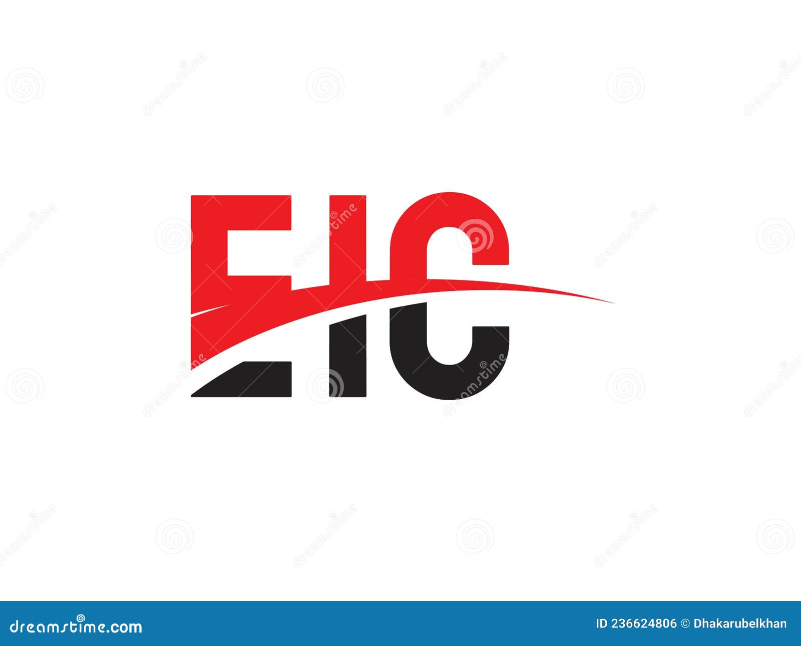 EIC Letter Initial Logo Design Vector Illustration Stock Vector ...