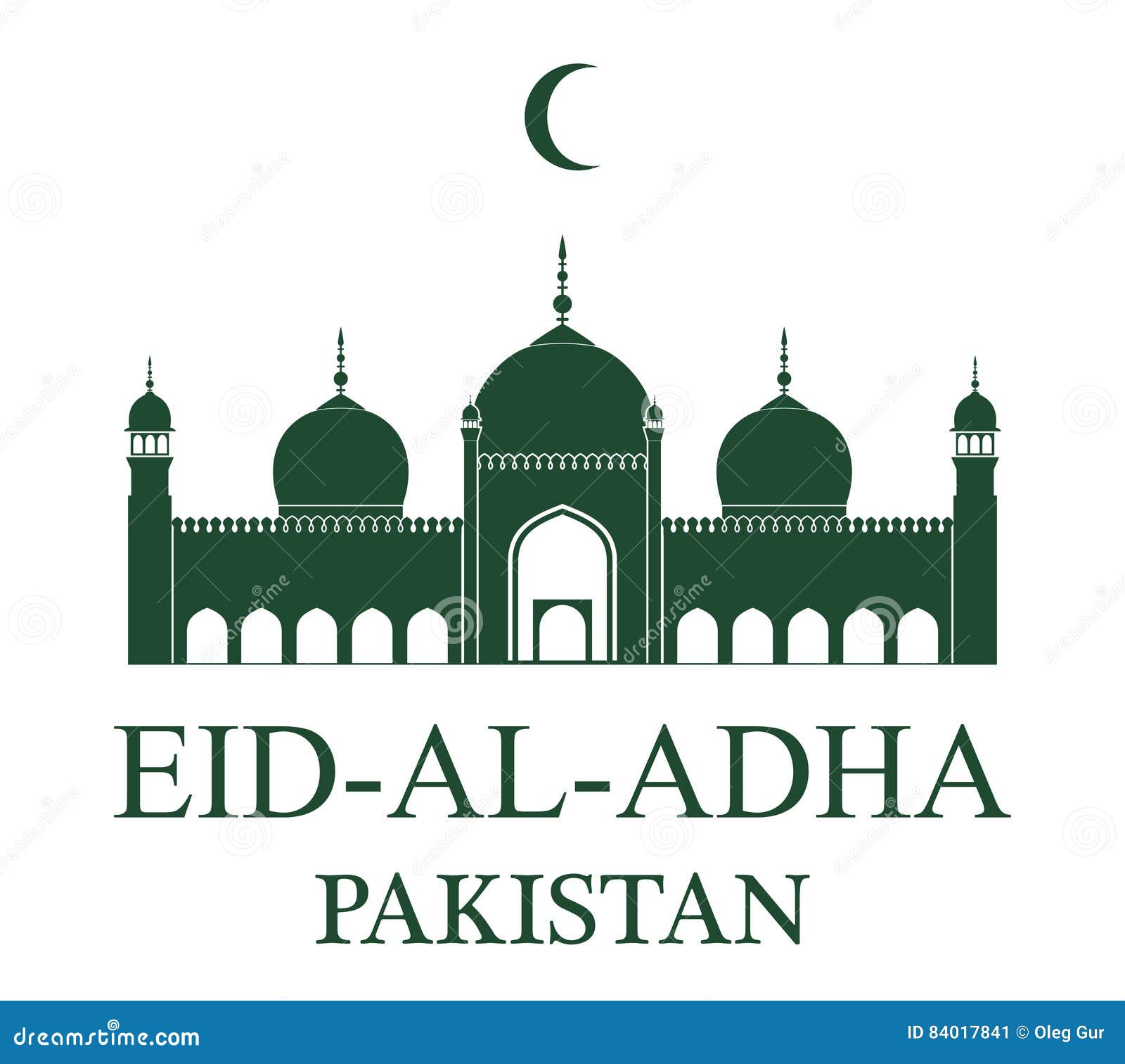 Eid Al Adha. Pakistan stock vector. Illustration of architecture - 84017841