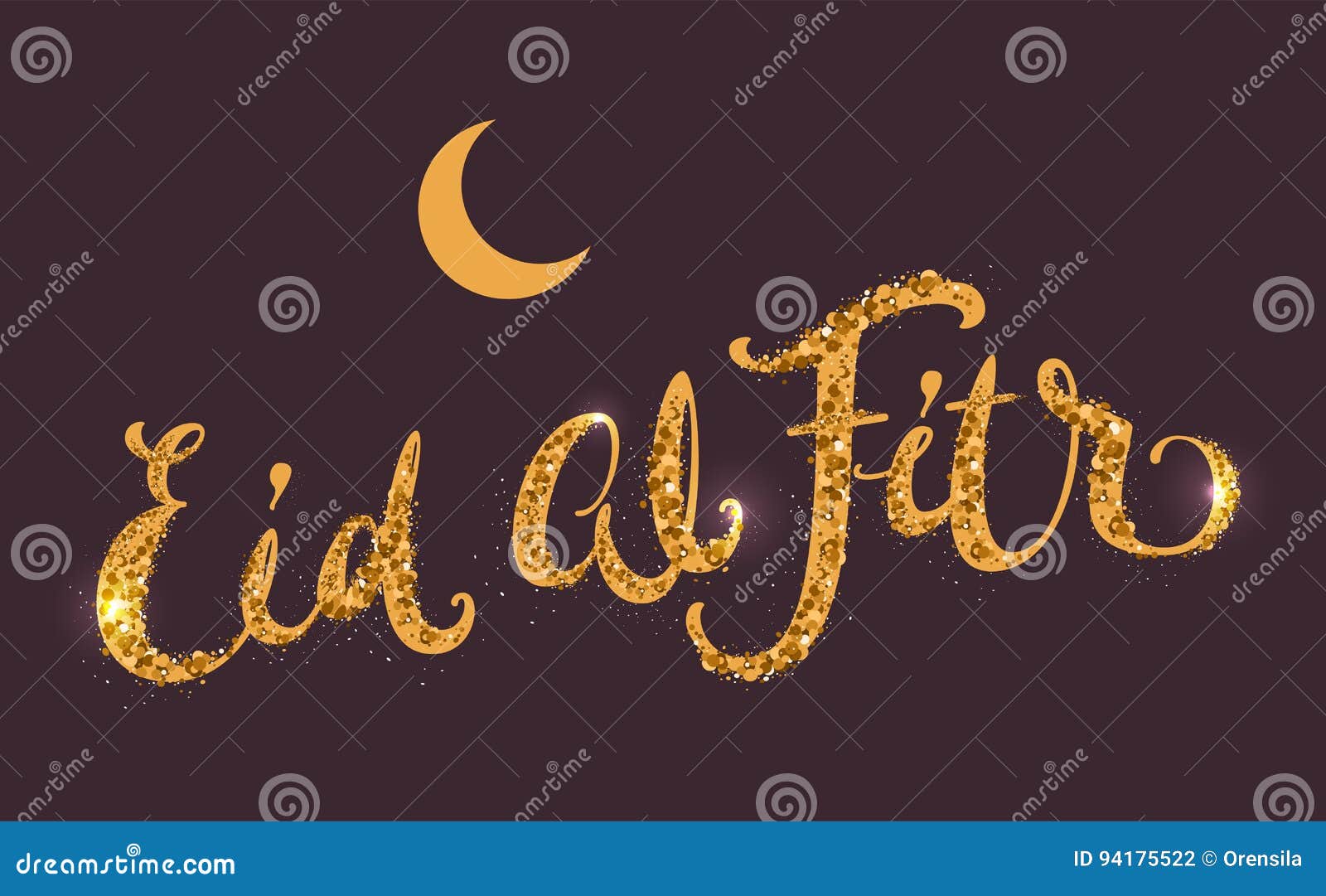 Eid Al Fitr. Feast of Breaking Fast Stock Vector - Illustration of ...