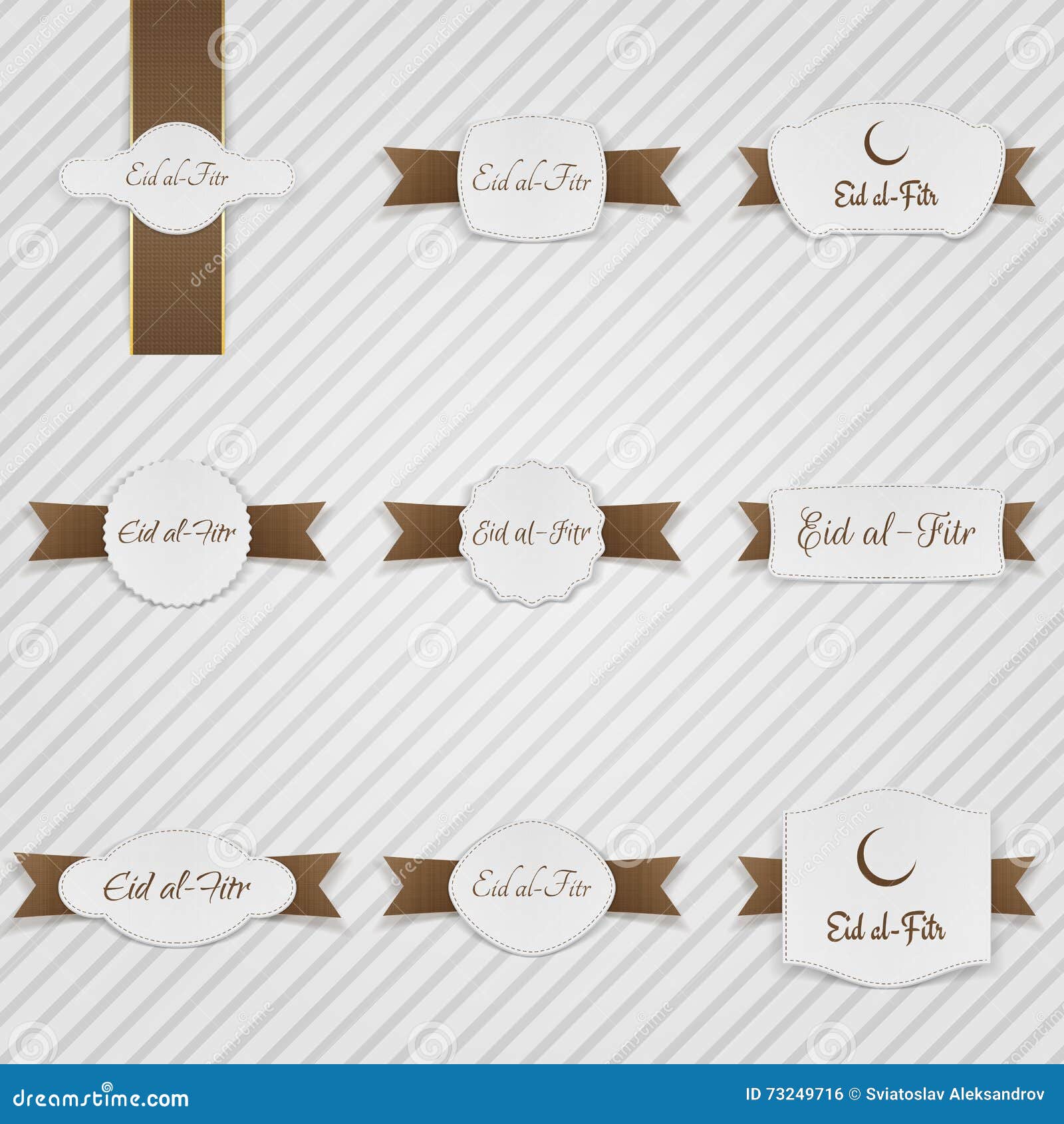 Two Realistic Labels With Shadows. Vector Illustration | CartoonDealer ...