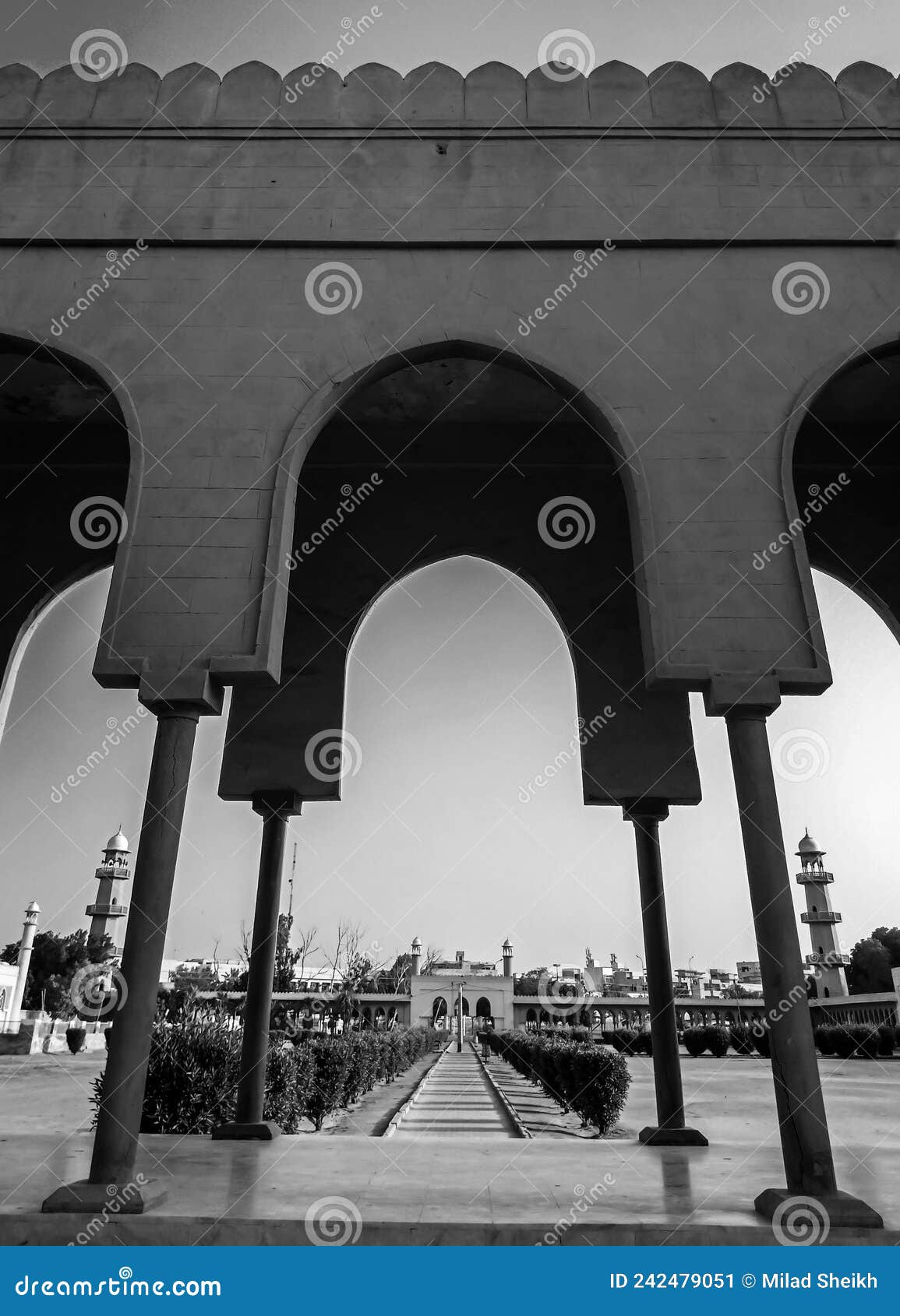Eid gah mosque stock image. Image of arch, architecture - 242479051