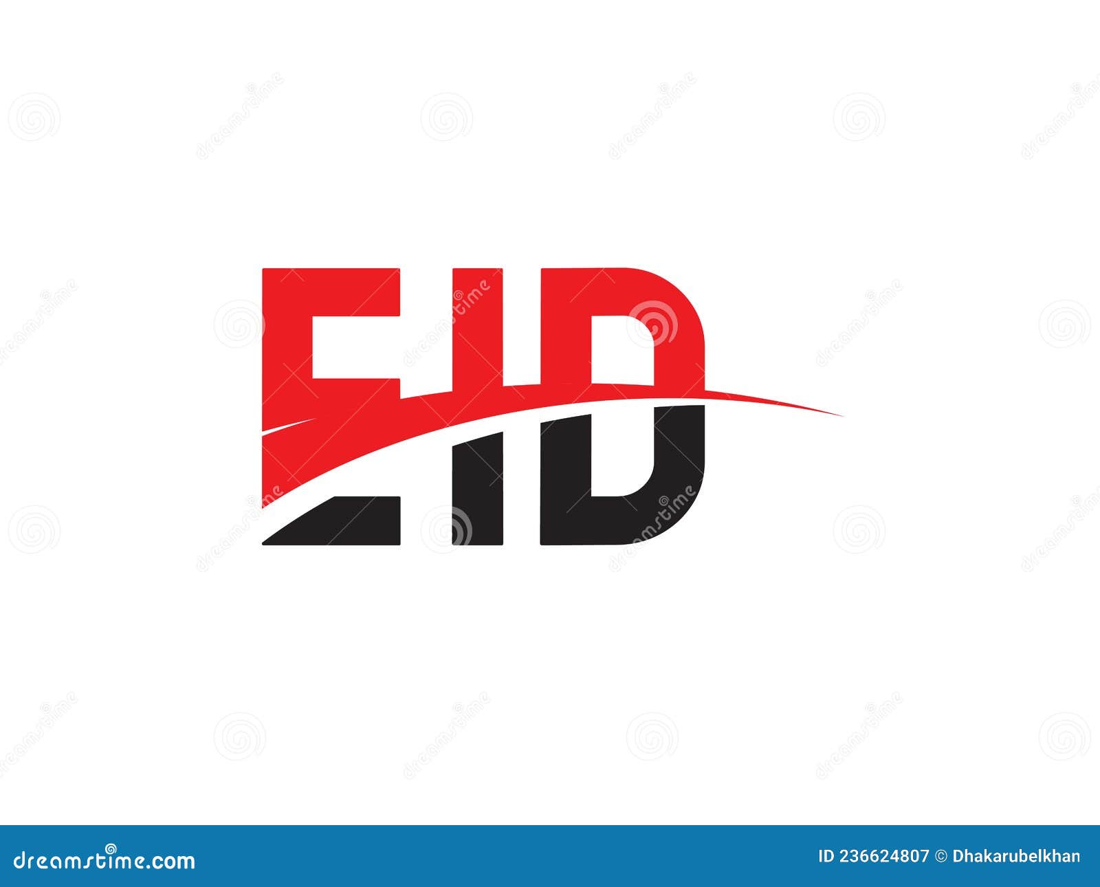 EID Letter Initial Logo Design Vector Illustration Stock Vector ...