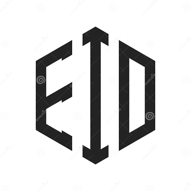 EID Logo Design. Initial Letter EID Monogram Logo Using Hexagon Shape ...