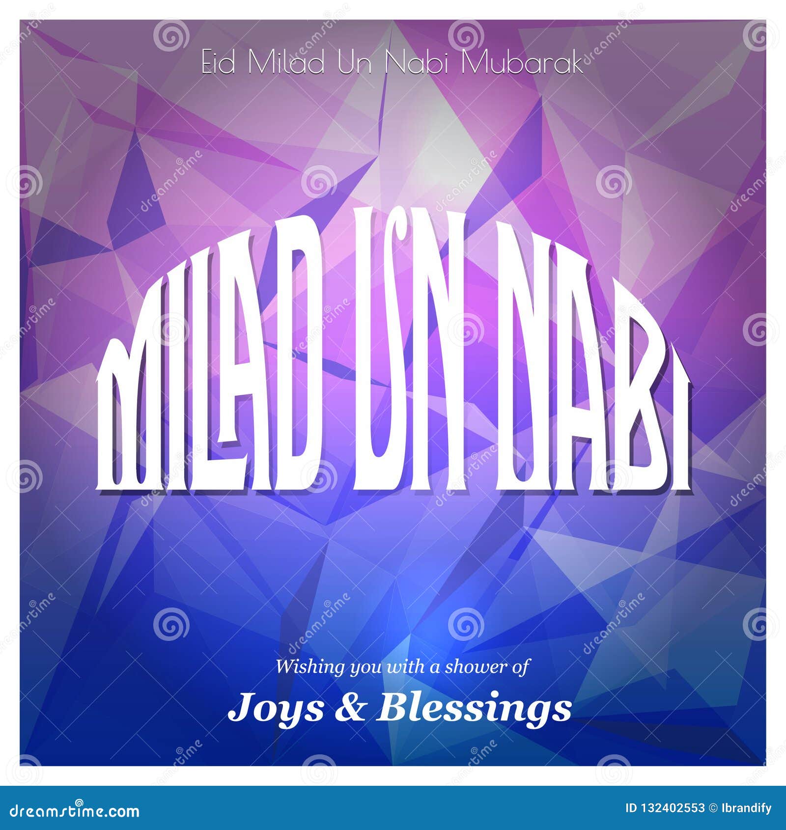Eid Milad Un Nabi Typographic Design Vector Stock Vector - Illustration ...
