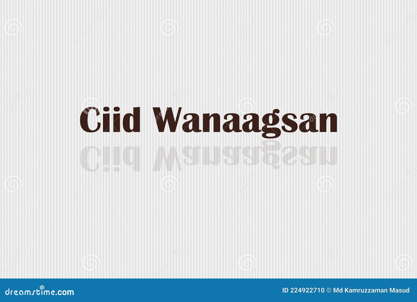 Eid Mubarak Somali Text Translated. Eid Mubarak Somali Character Stock ...