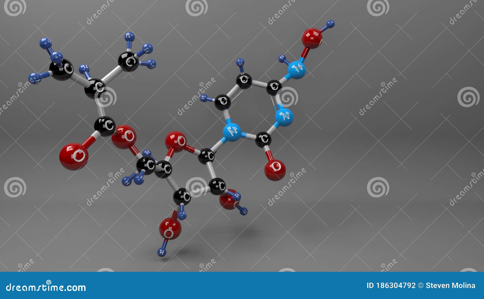 EIDD 2801 Molecule Structure. Stock Illustration - Illustration of eidd ...