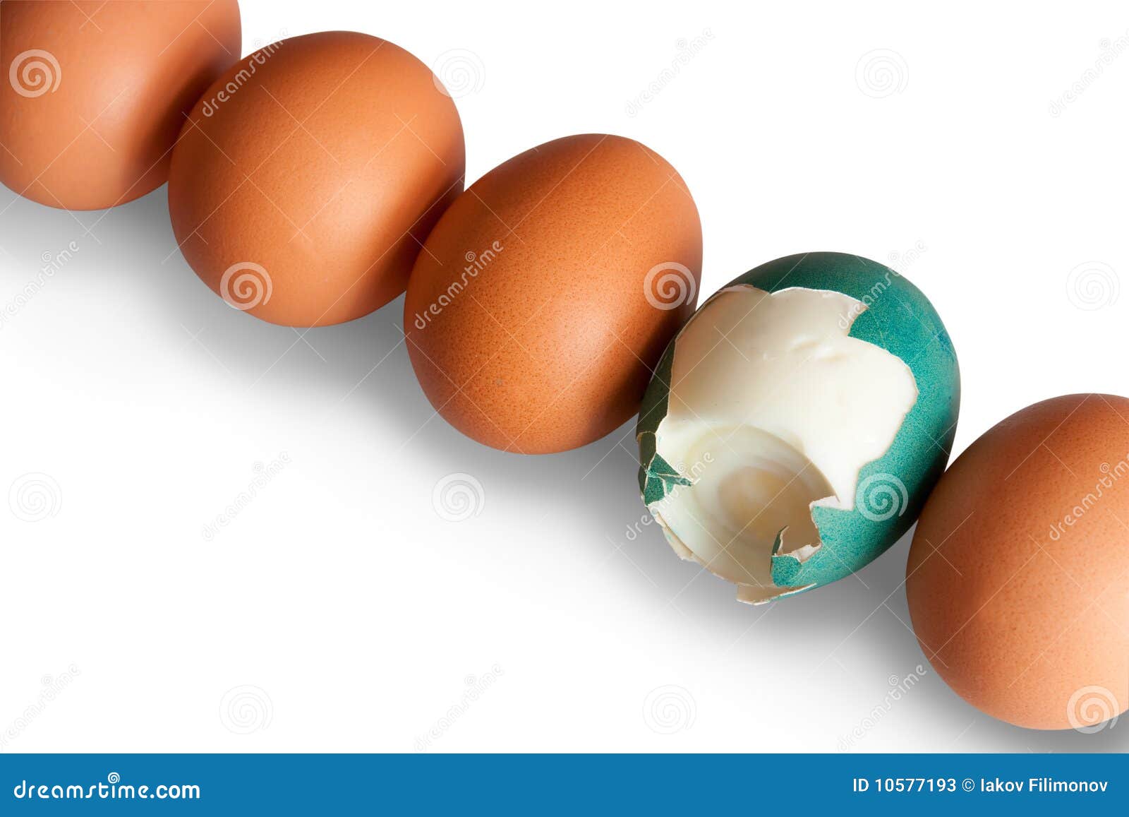 Eier stockbild. Bild von getrennt, gekocht, gelb, ostern - 10577193