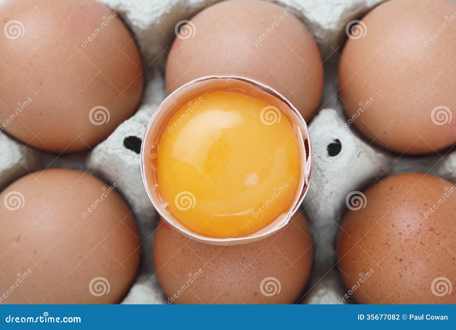 Eierdooier van hierboven stock foto. Image of dooier - 35677082