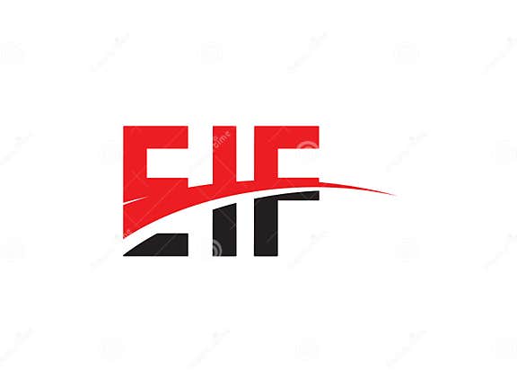 EIF Letter Initial Logo Design Vector Illustration Stock Vector ...