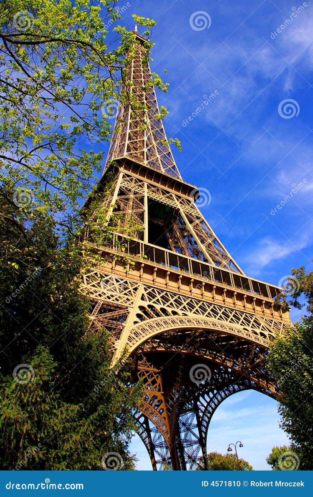 Eifel Tower stock photo. Image of city, summer, engineering - 4571810