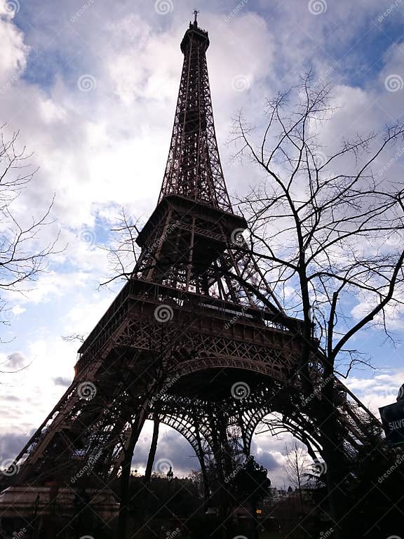 Eifel tower stock photo. Image of iron, french, paris - 55294746