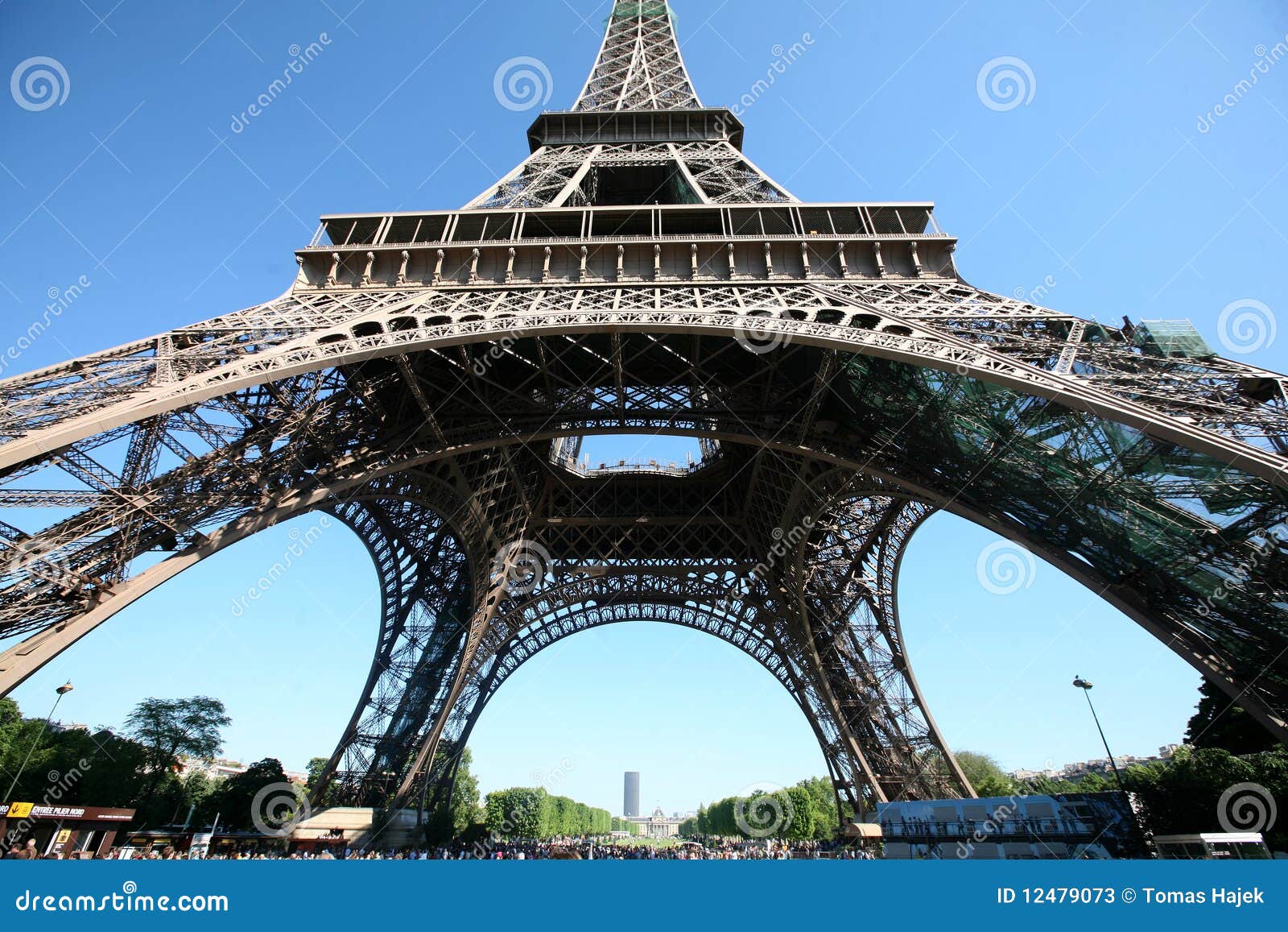 Eifell tower stock image. Image of metal, beams, historic - 12479073