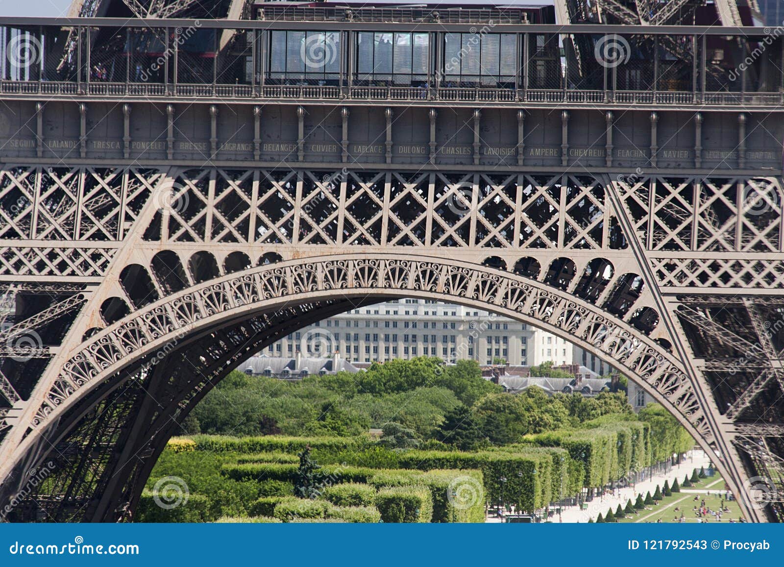Eiffel first level stock image. Image of capital, block - 121792543