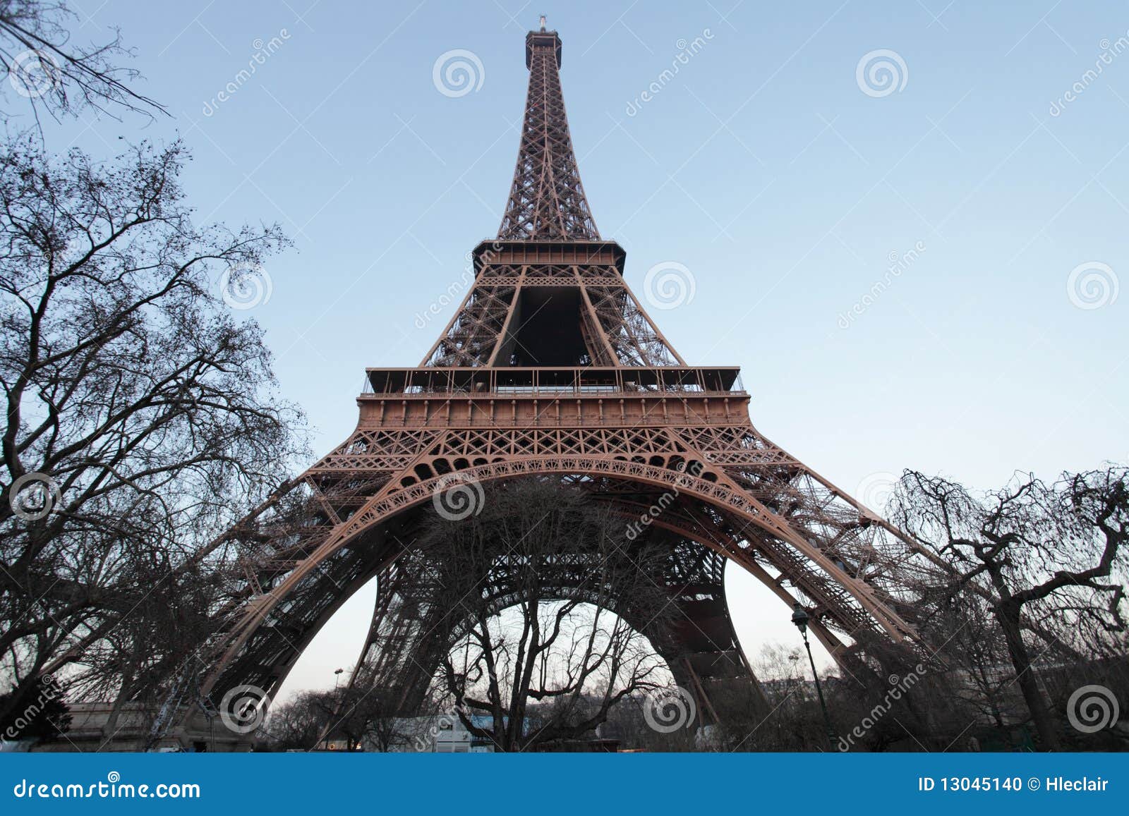 Eiffel tower from bottom stock photo. Image of site, spot - 13045140