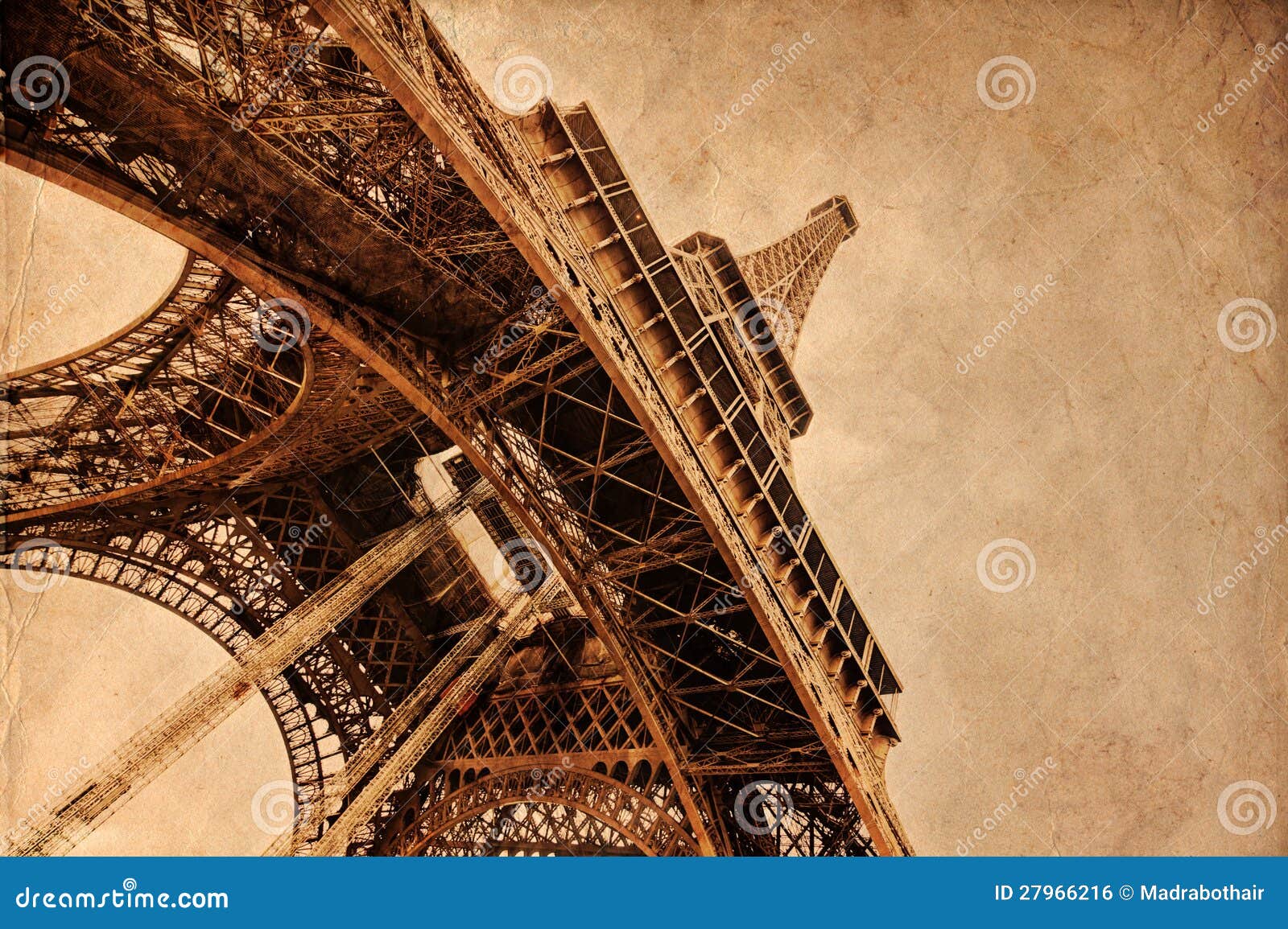 Eiffel Tower with Brown Texture Stock Photo - Image of famous, space ...