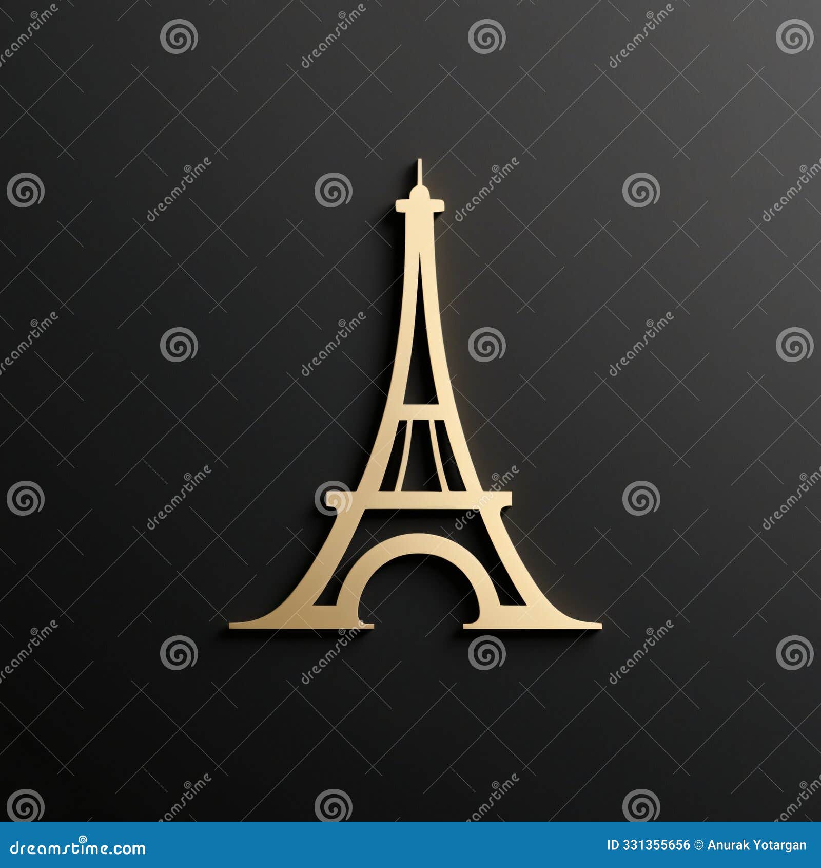 Eiffel Tower Tower Emblem Logo Variations Stock Illustration ...
