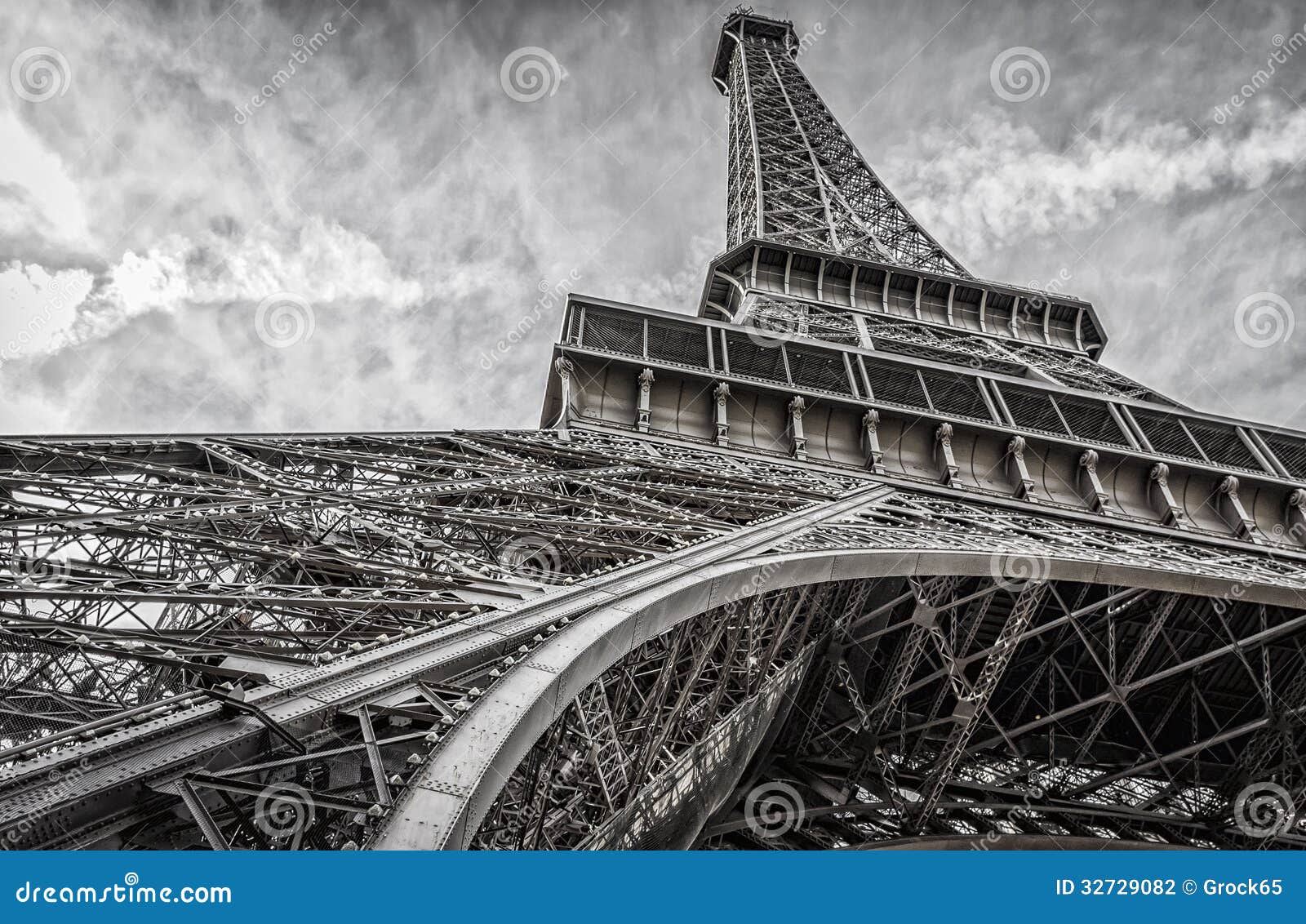 Eiffel Tower Extra Wide stock photo. Image of wideangle - 32729082