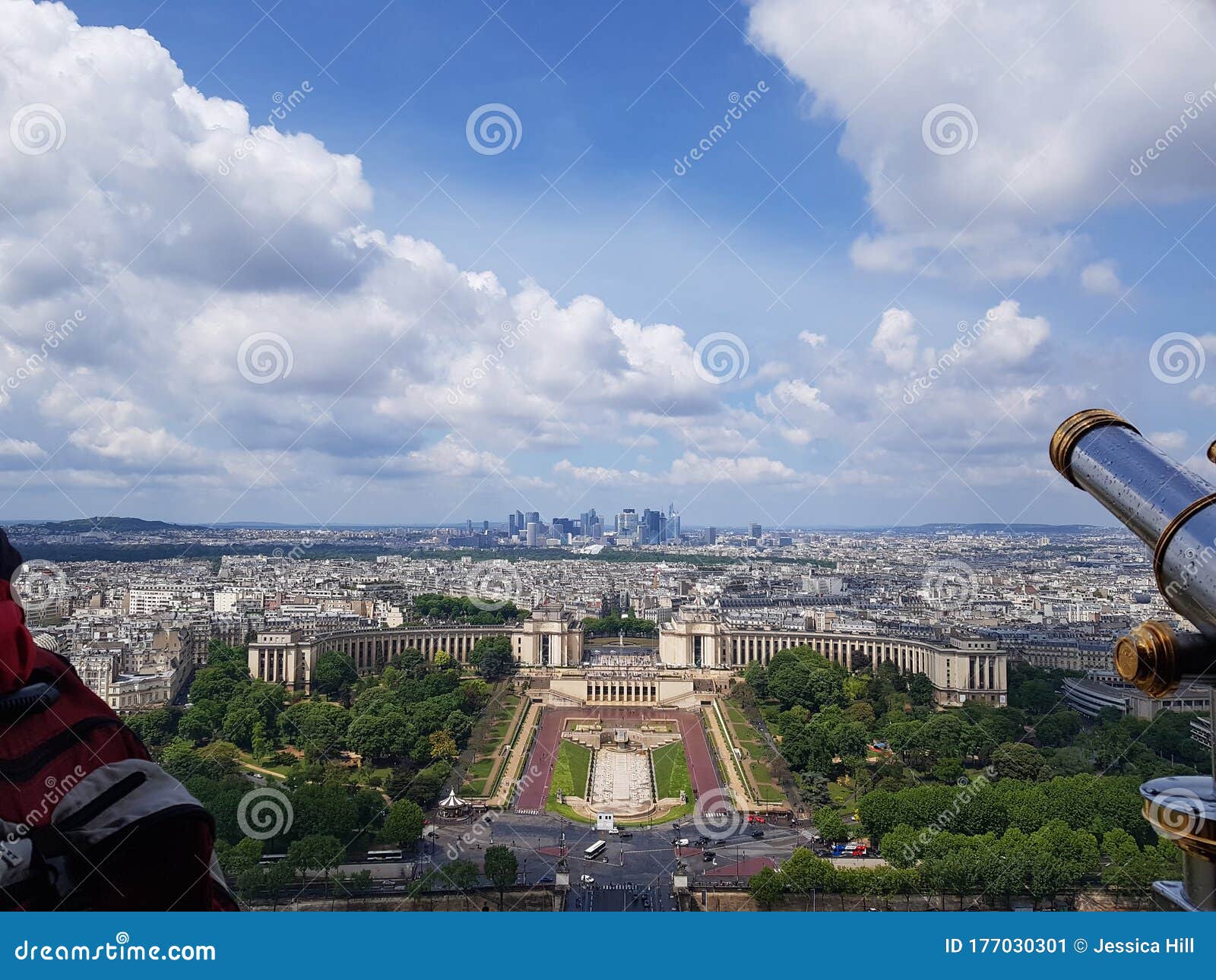 Eiffel Tower First Floor View Stock Image - Image of view, fance: 177030301