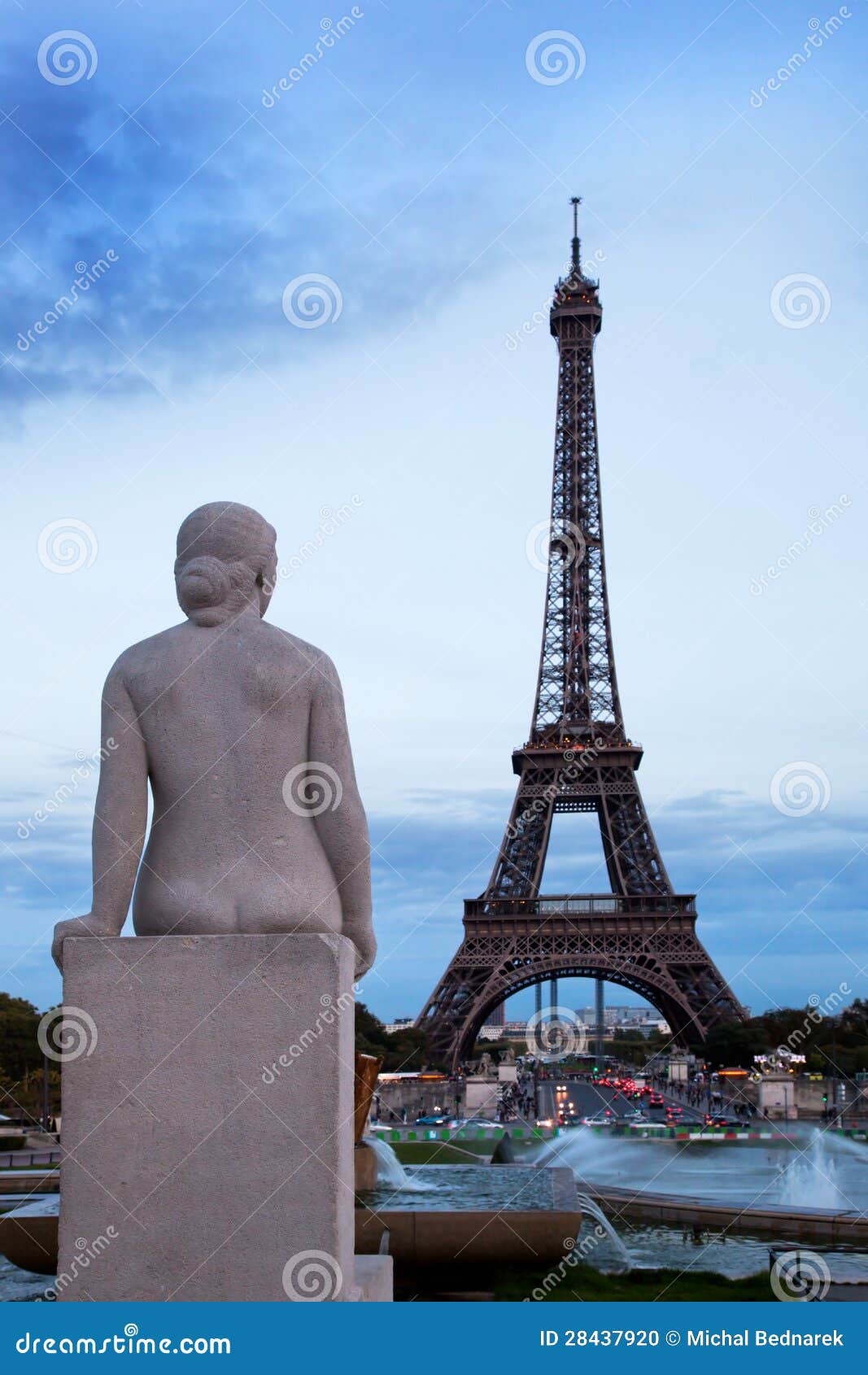 Statue From Les Jardins De La Fontaine In Nimes, France Stock Image ...