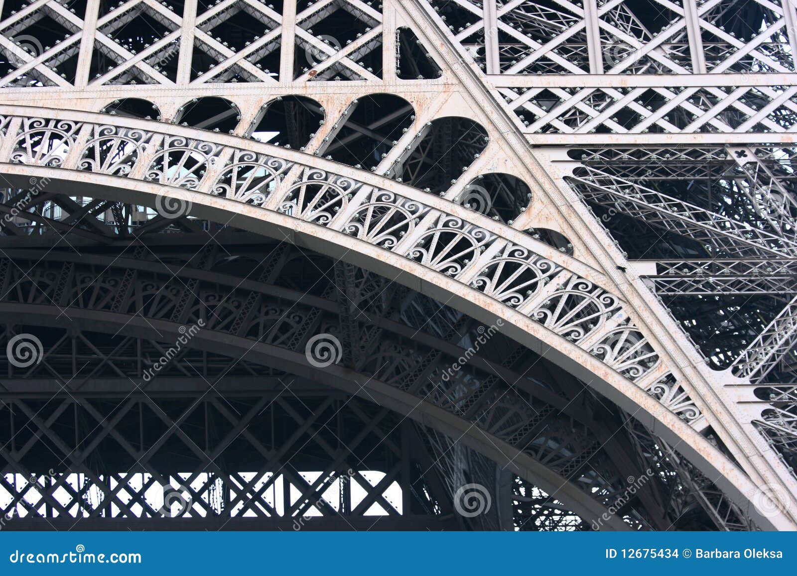 Eiffel Tower frame stock photo. Image of french, iron - 12675434