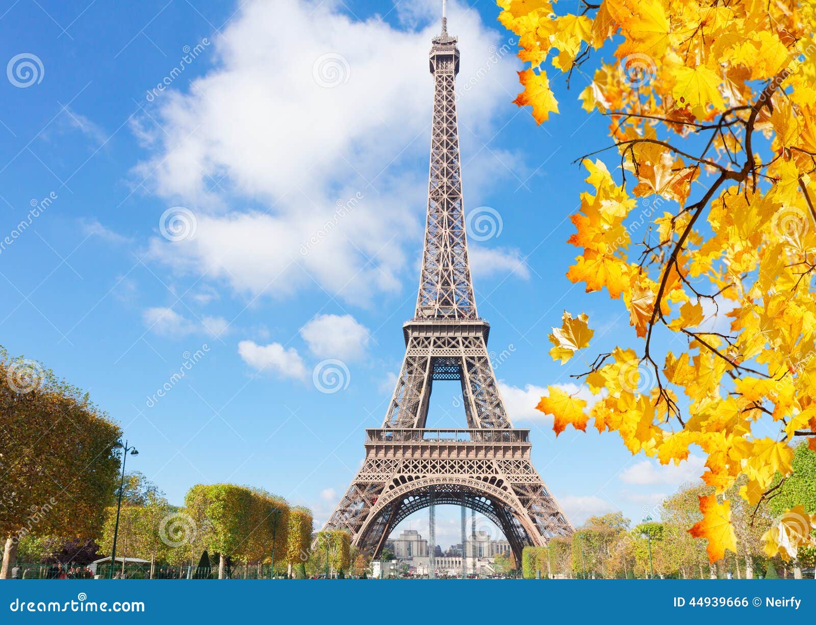Eiffel tower, France stock photo. Image of scene, clouds - 44939666