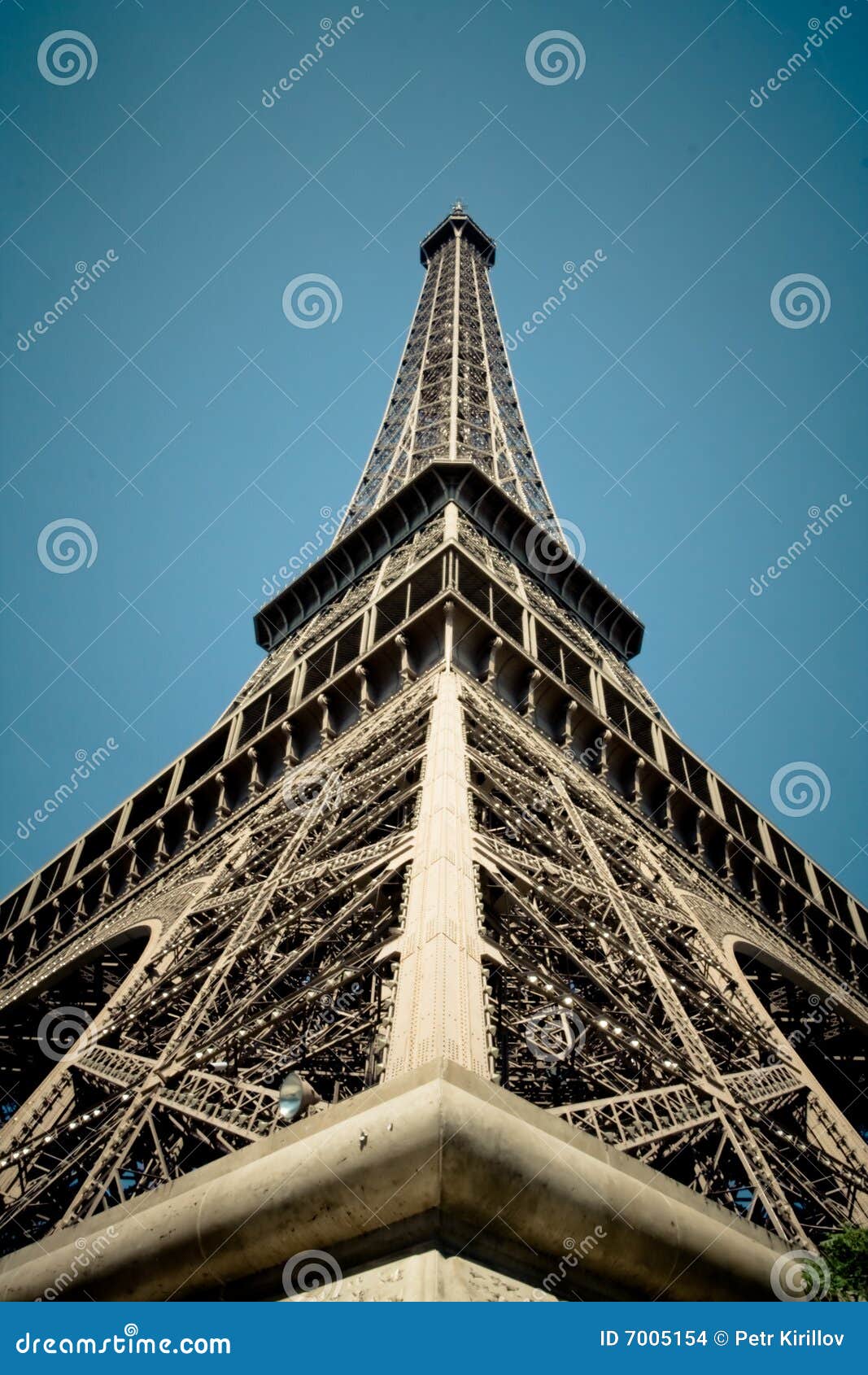 Eiffel Tower from the Ground Stock Photo - Image of spring, france: 7005154
