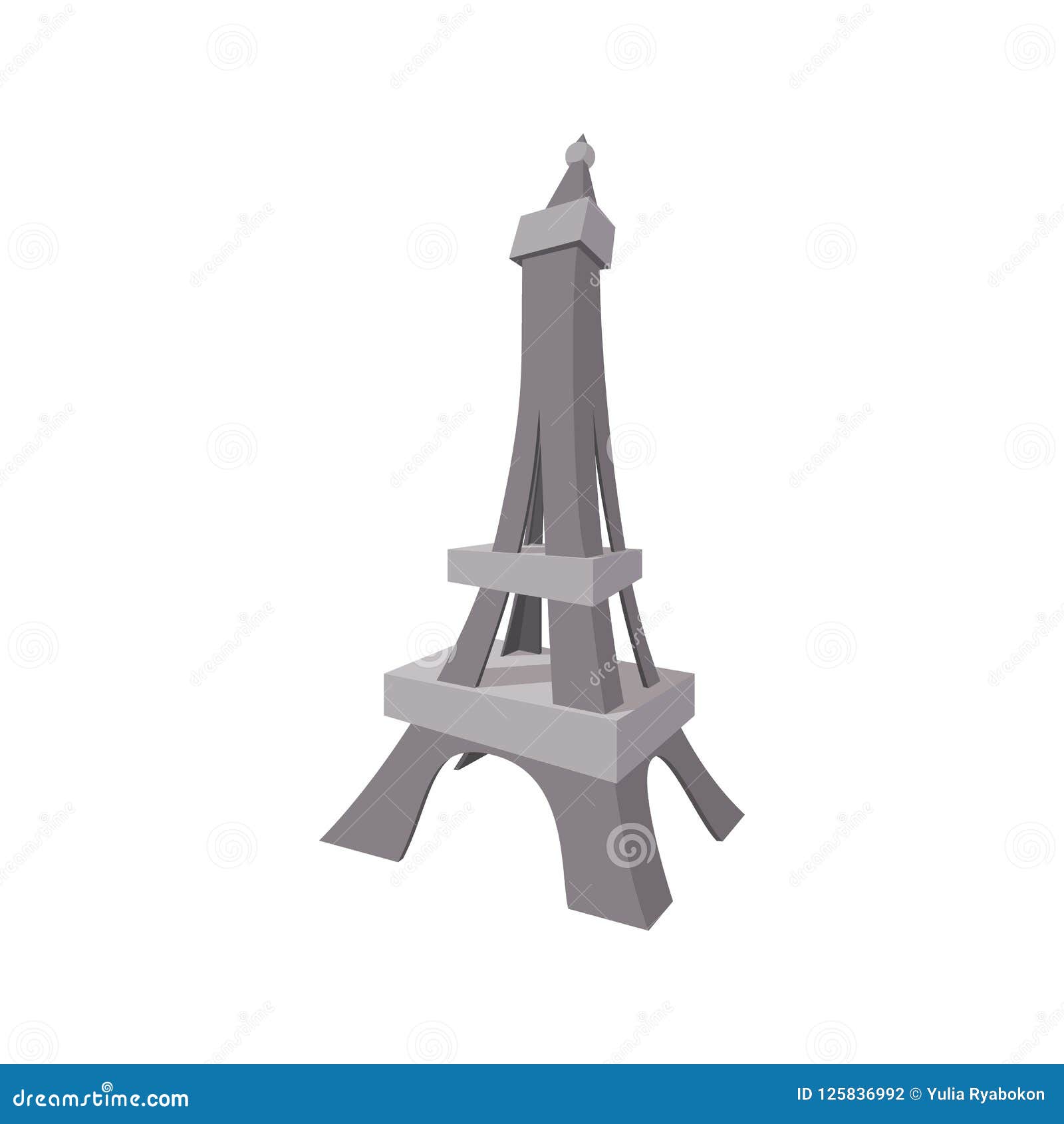 Eiffel Tower Icon, Cartoon Style Stock Illustration - Illustration of ... Eiffel Tower Icon, Cartoon Style Stock Illustration - Illustration of ...