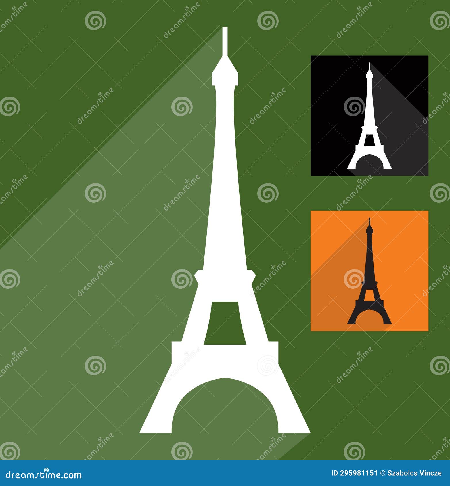 Eiffel Tower icon stock illustration. Illustration of city - 295981151
