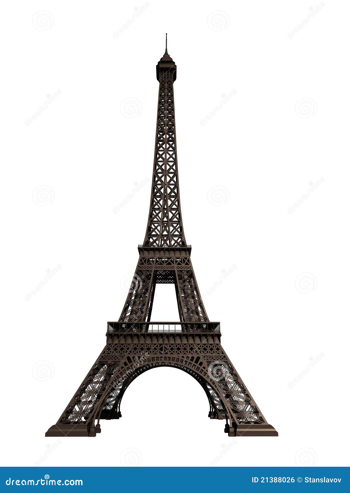 Eiffel tower illustration stock illustration. Illustration of france ...