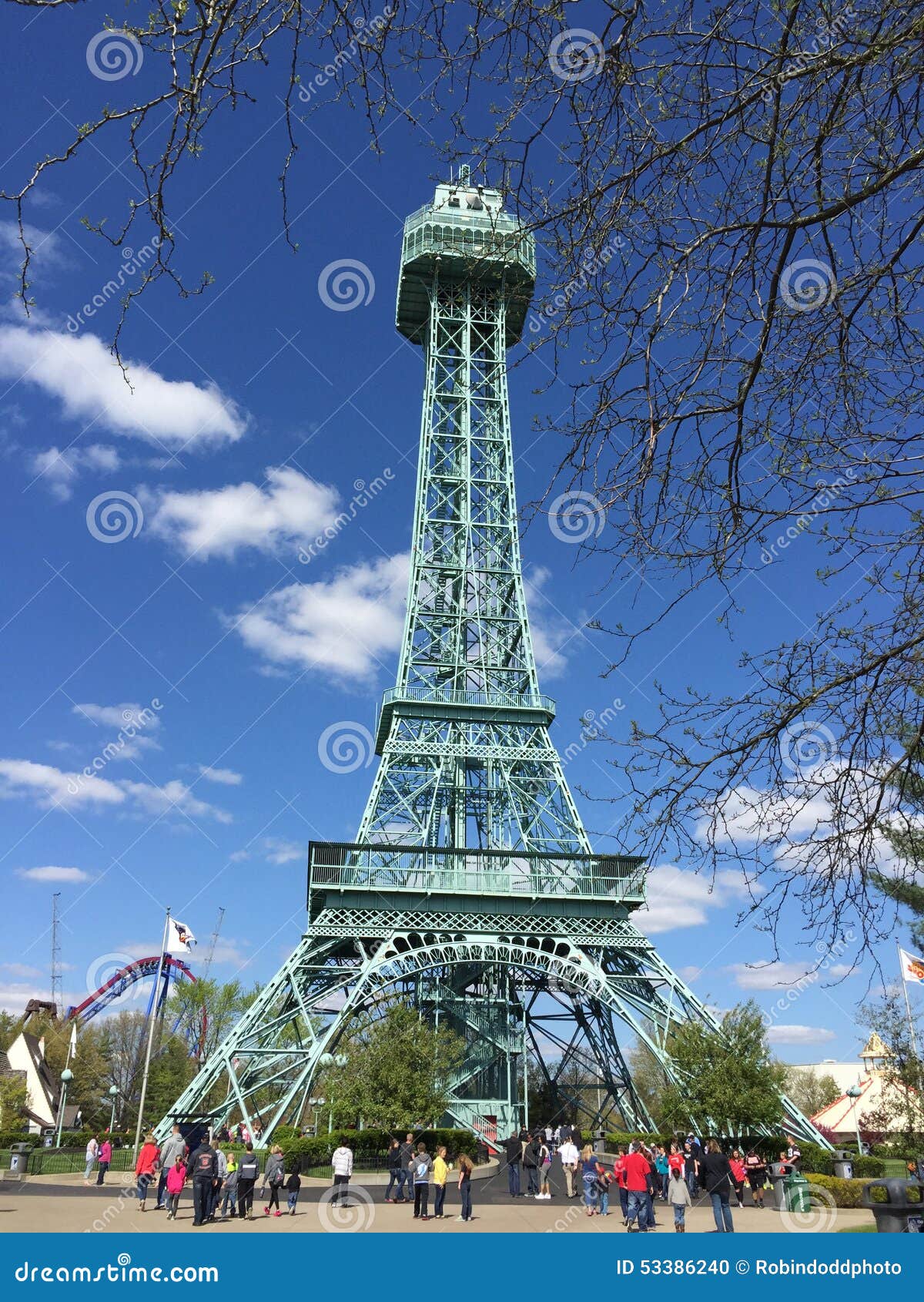 Eiffel Tower at Kings Island Editorial Image - Image of sunny, island ... Eiffel Tower at Kings Island Editorial Image - Image of sunny, island ...