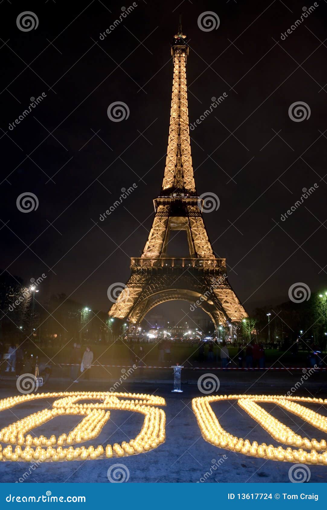 Eiffel Tower Lighting, Paris, Editorial Stock Image - Image of effects ...