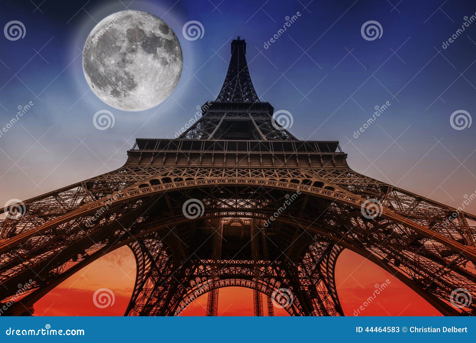Eiffel tower stock image. Image of light, design, show - 44464583