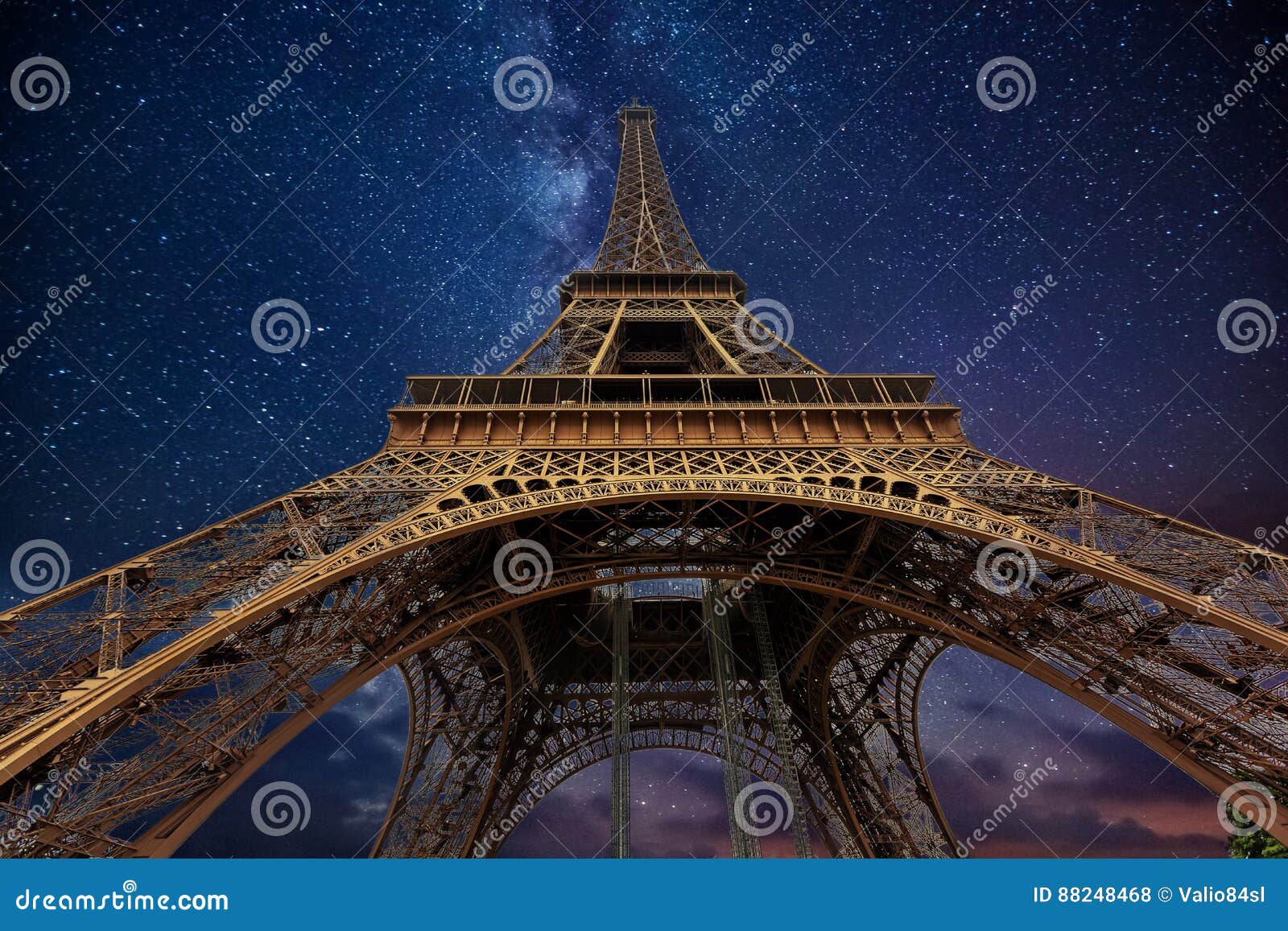The Eiffel Tower at Night in Paris, France Editorial Stock Photo ... The Eiffel Tower at Night in Paris, France Editorial Stock Photo ...