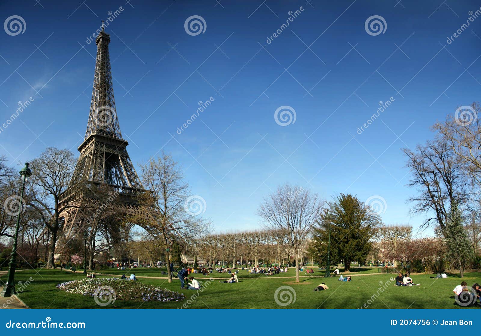 Eiffel Tower with Panoramic HD View Stock Photo - Image of eiffel ...