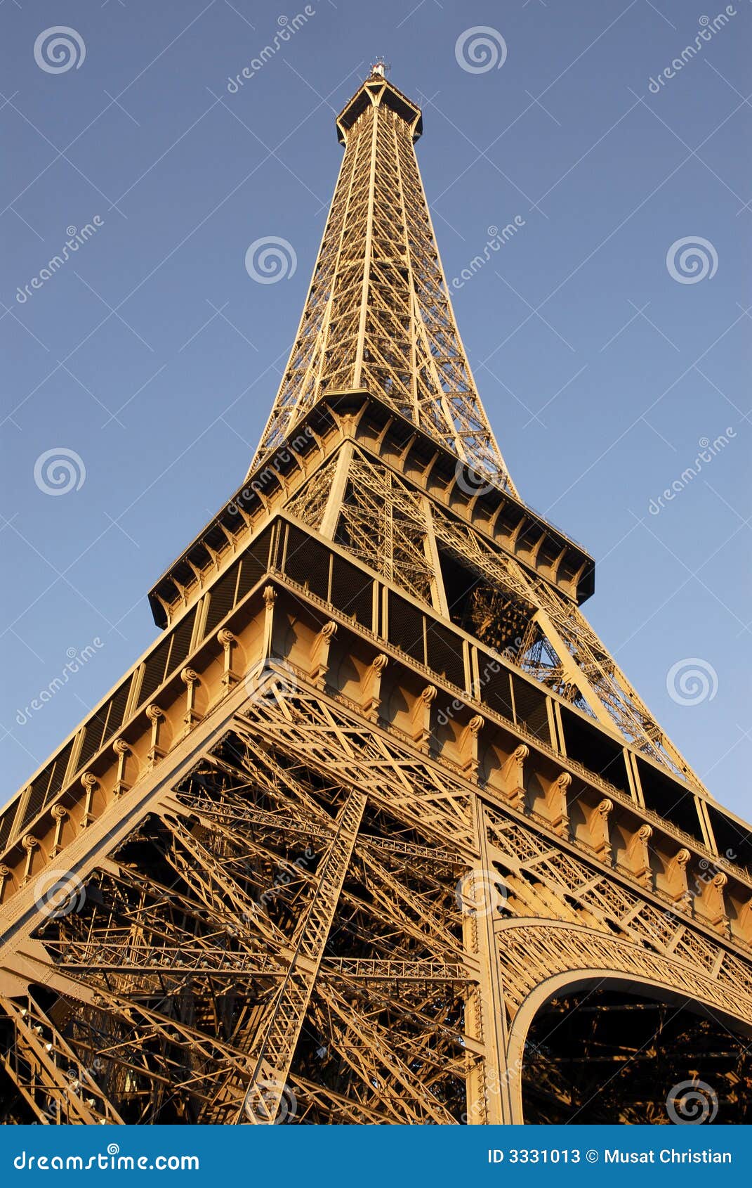 Eiffel tower of Paris stock image. Image of floor, vertical - 3331013
