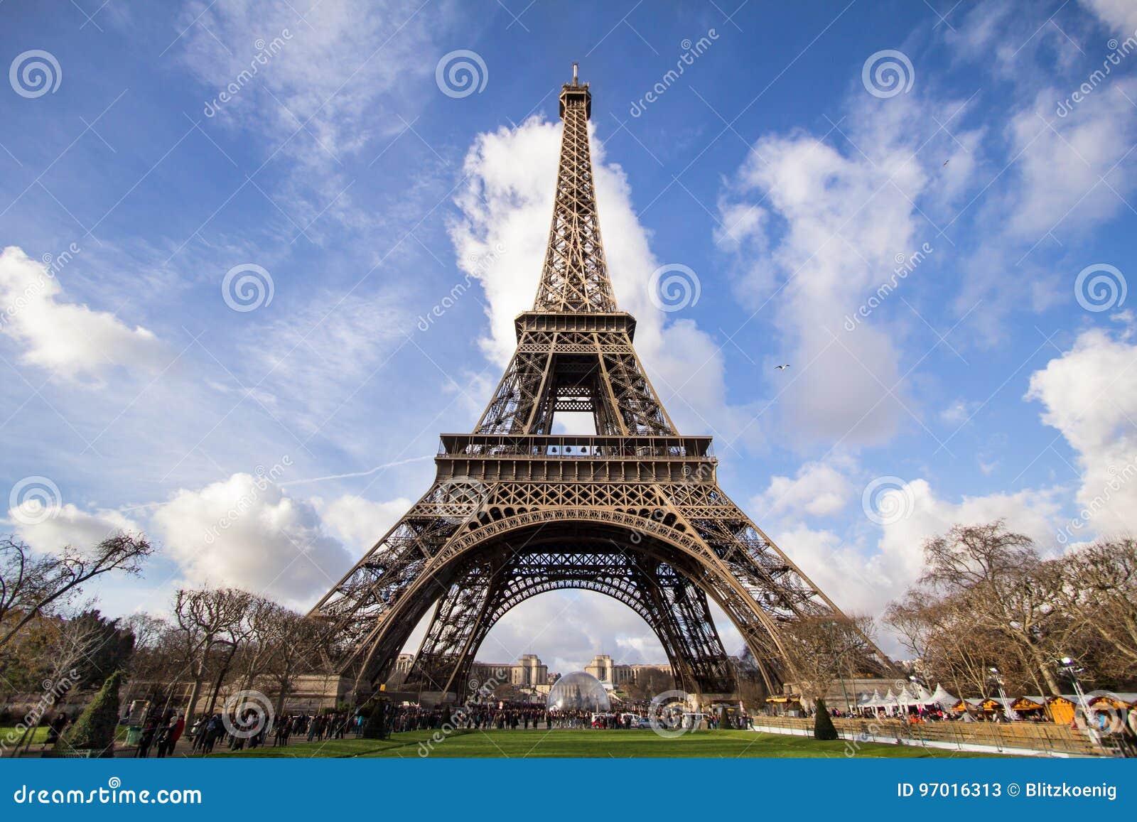 Eiffel Tower, Paris stock image. Image of place, blue - 97016313