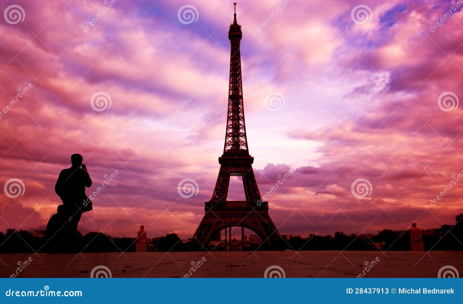 Eiffel Tower. Paris, Fance at Sunset Stock Image - Image of historic ... Eiffel Tower. Paris, Fance at Sunset Stock Image - Image of historic ...