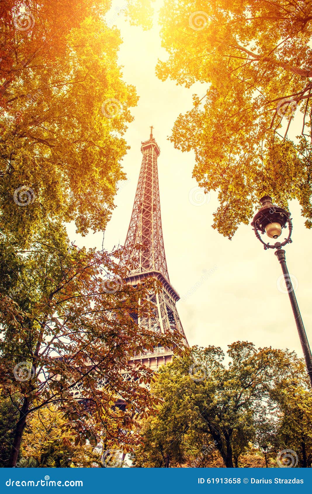 Eiffel Tower stock photo. Image of fall, urban, tourism - 61913658