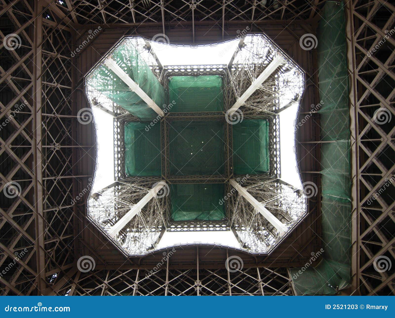 Eiffel Tower perspective stock image. Image of steel, tower - 2521203