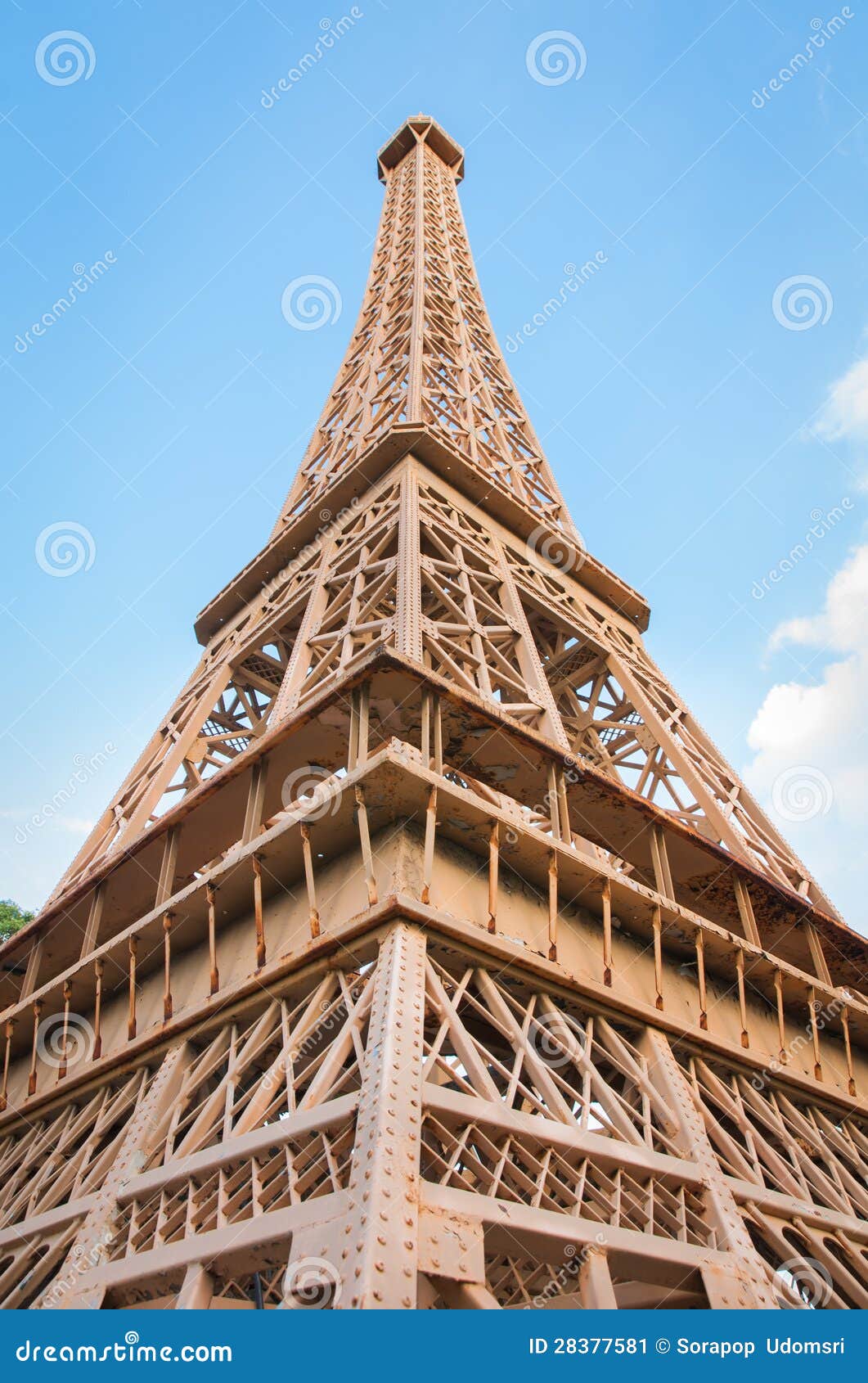 Eiffel Tower Replica in Mini Siam Stock Image - Image of city, pattaya ...