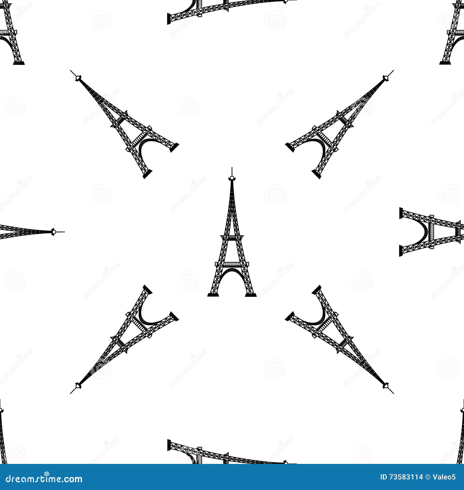 Eiffel Tower Seamless Background. French Pattern Stock Vector ... Eiffel Tower Seamless Background. French Pattern Stock Vector ...