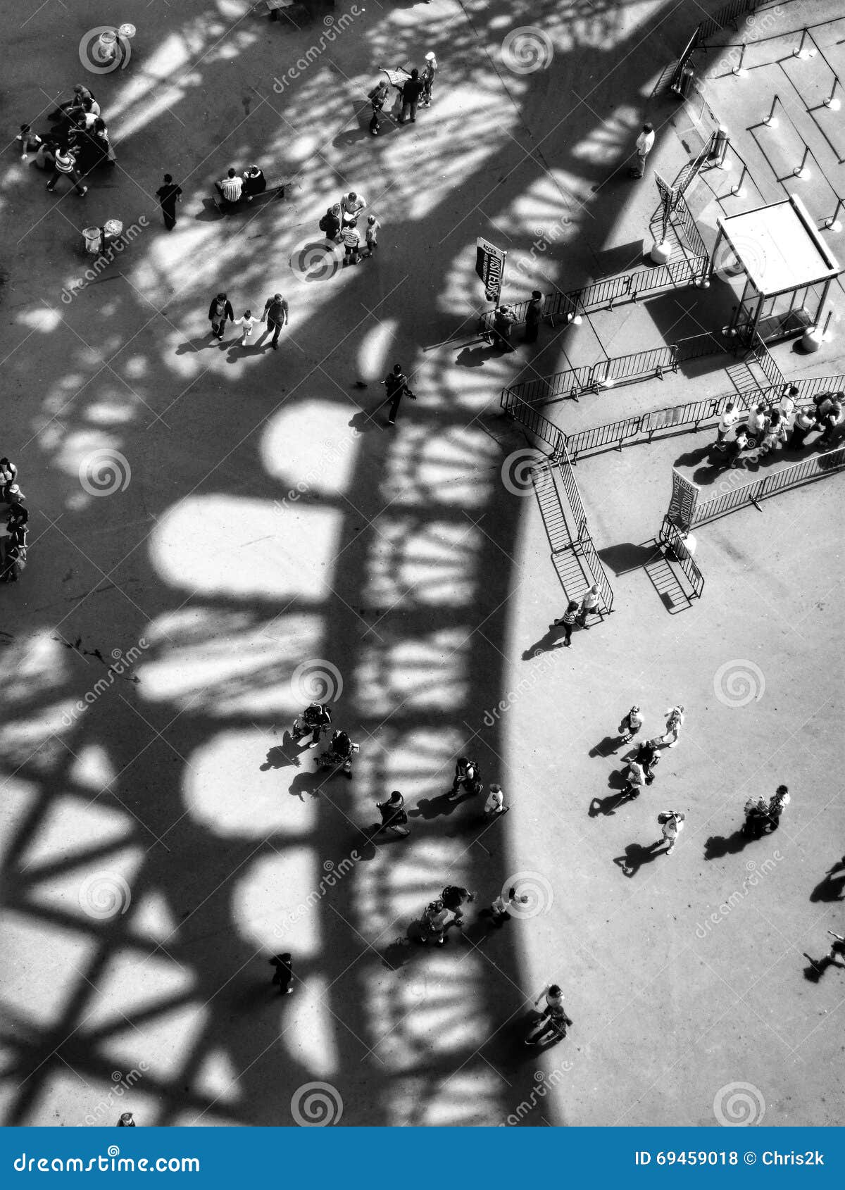 Eiffel Tower Shadow editorial stock photo. Image of people - 69459018