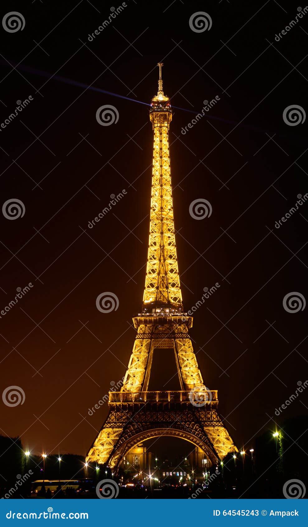 Eiffel Tower Shows Its Beautiful Lights Editorial Stock Photo - Image ...