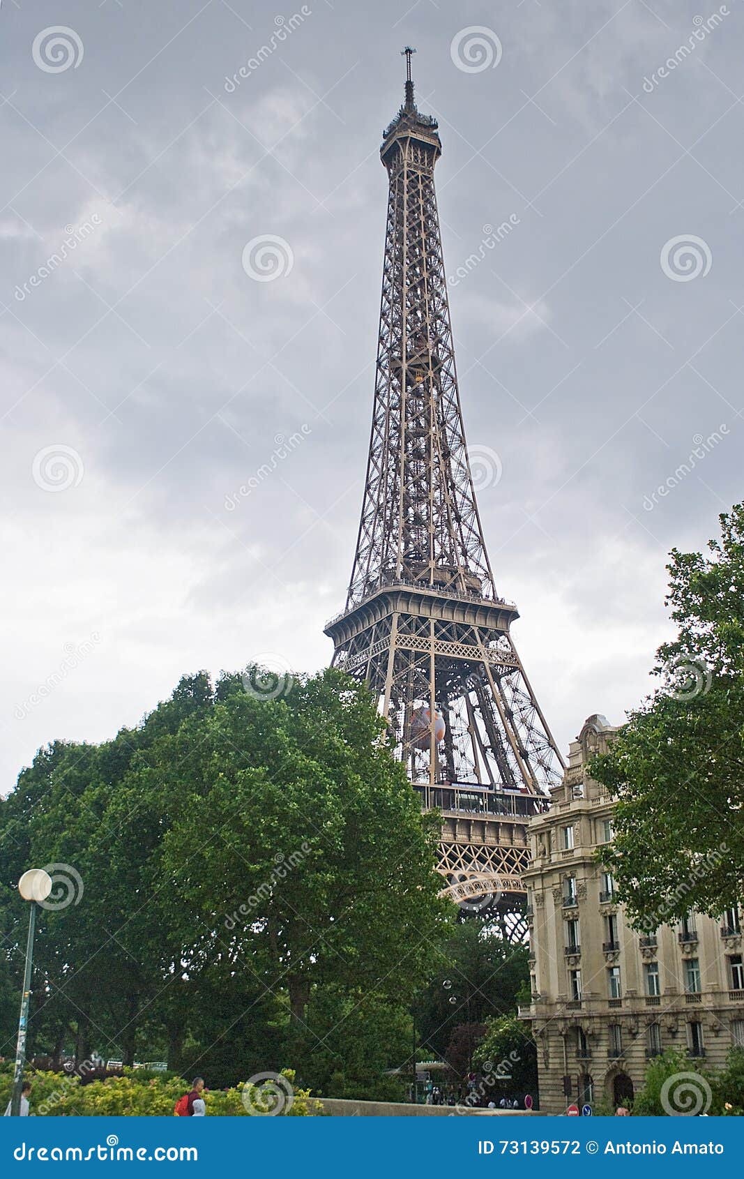 Eiffel Tower stock photo. Image of historic, landmark - 73139572