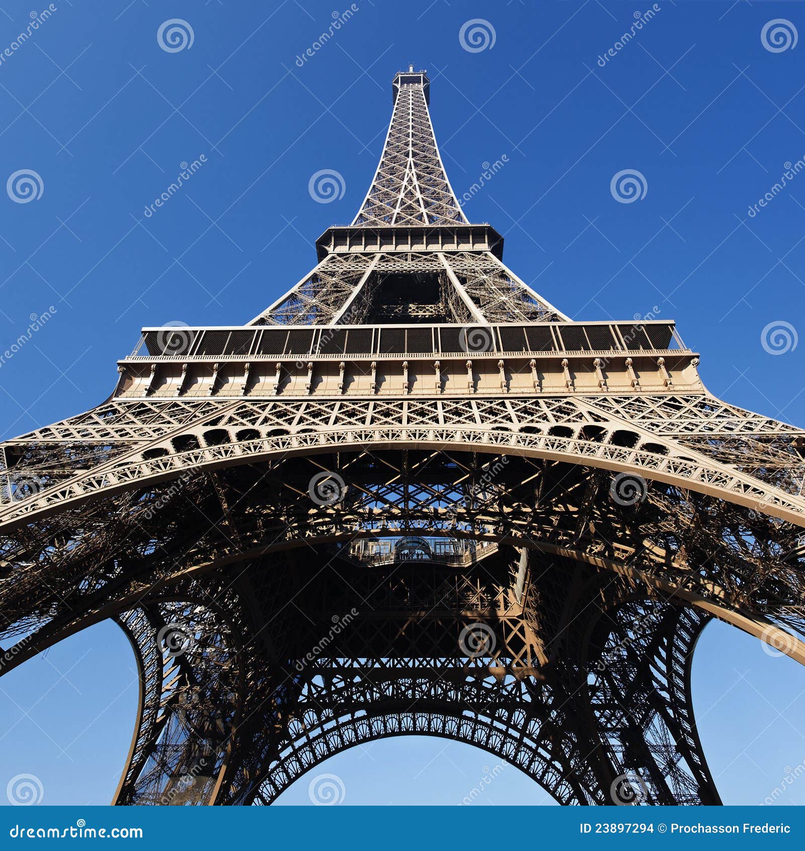 Eiffel Tower square stock photo. Image of skyscraper - 23897294