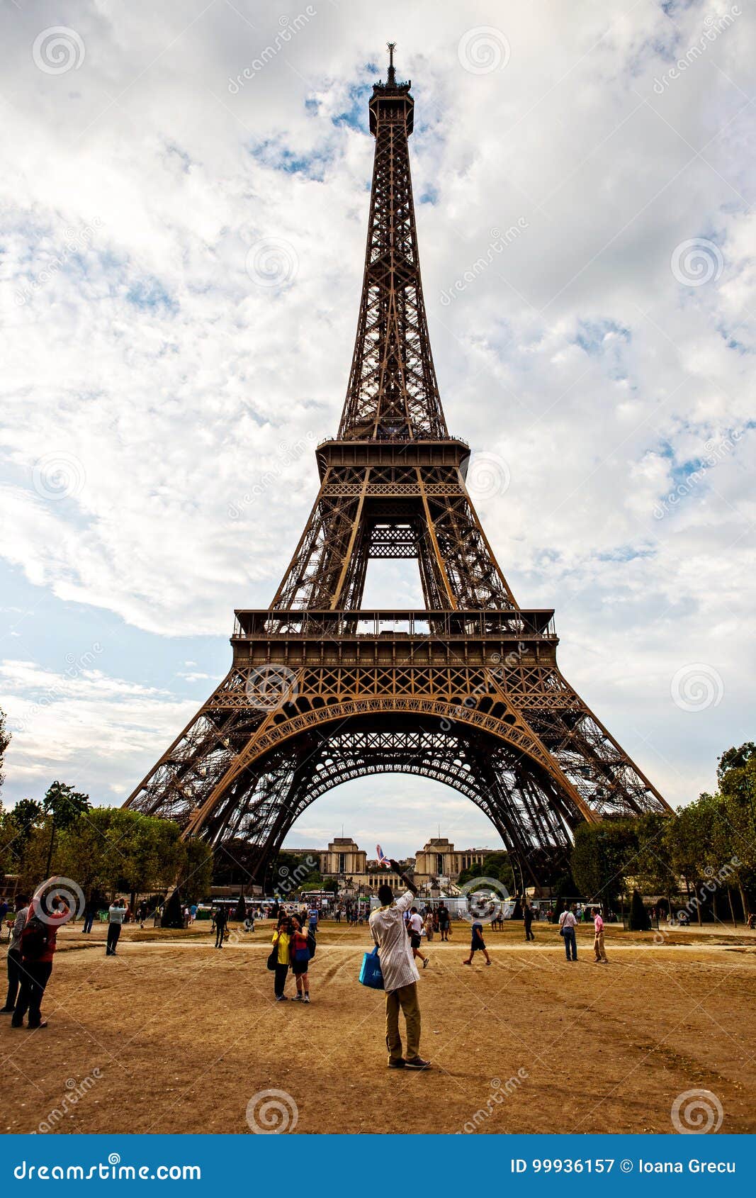 The Eiffel Tower Structure, Paris Editorial Photography - Image of ...