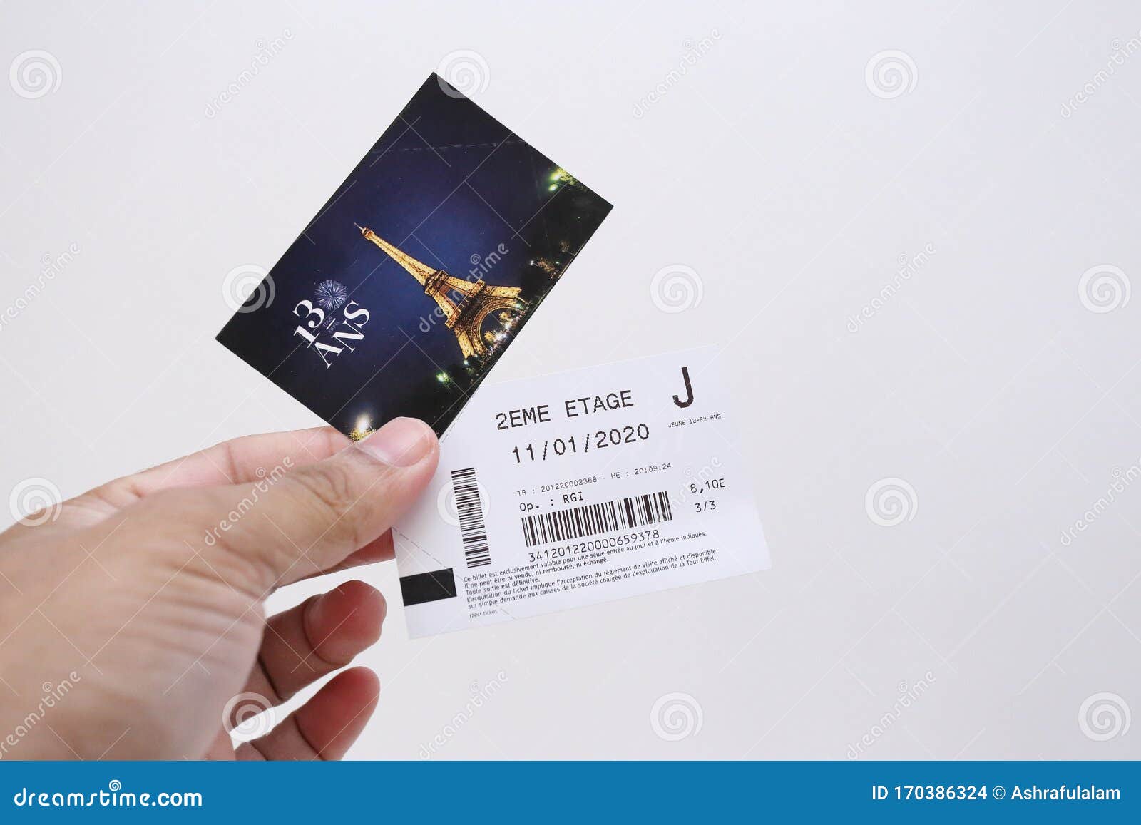 Eiffel Tower Ticket in Paris in France. Editorial Stock Image - Image ... Eiffel Tower Ticket in Paris in France. Editorial Stock Image - Image ...