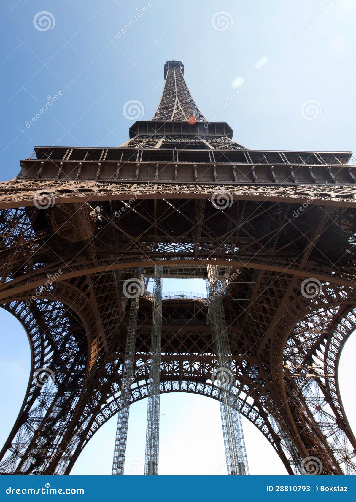 Eiffel Tower Up Close. Paris, France Stock Image - Image of design ...