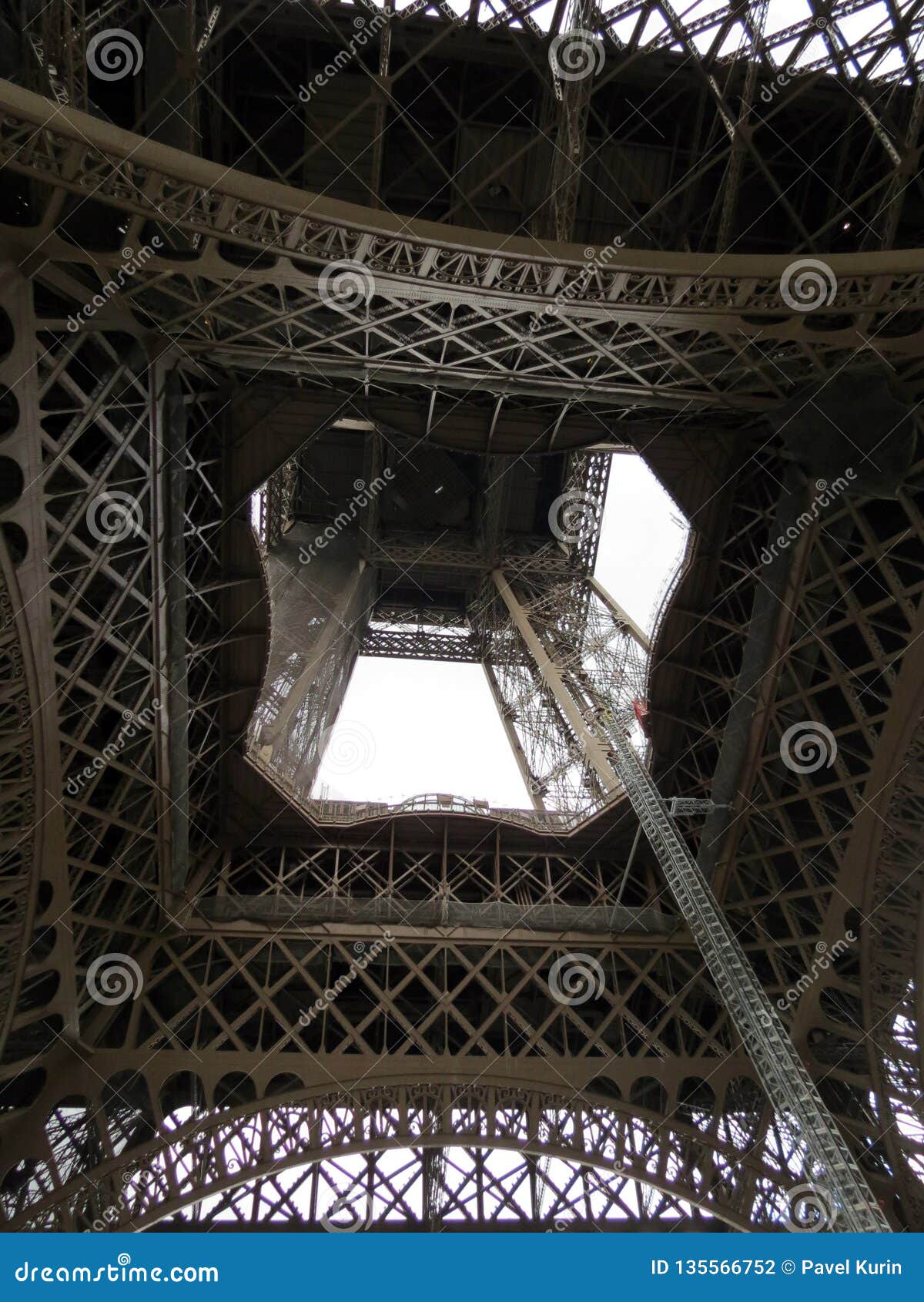 Eiffel tower,the view from stock photo. Image of blue - 135566752
