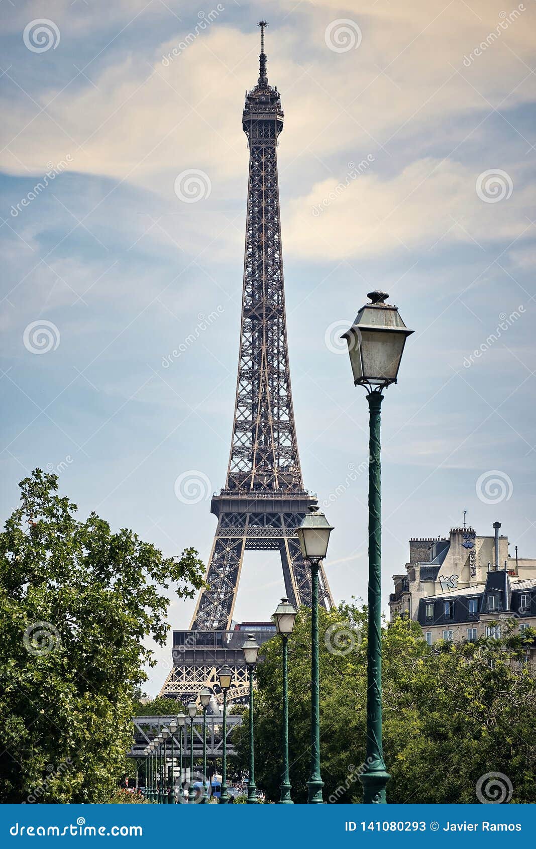 Eiffel Tower in Paris Fance. Stock Image - Image of sightseeing, famous ...